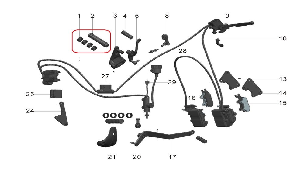 REGAL RAPTOR PİLDER 250 ÖN BASAMAK UCU KOMPLE SOL - MOTOSOV